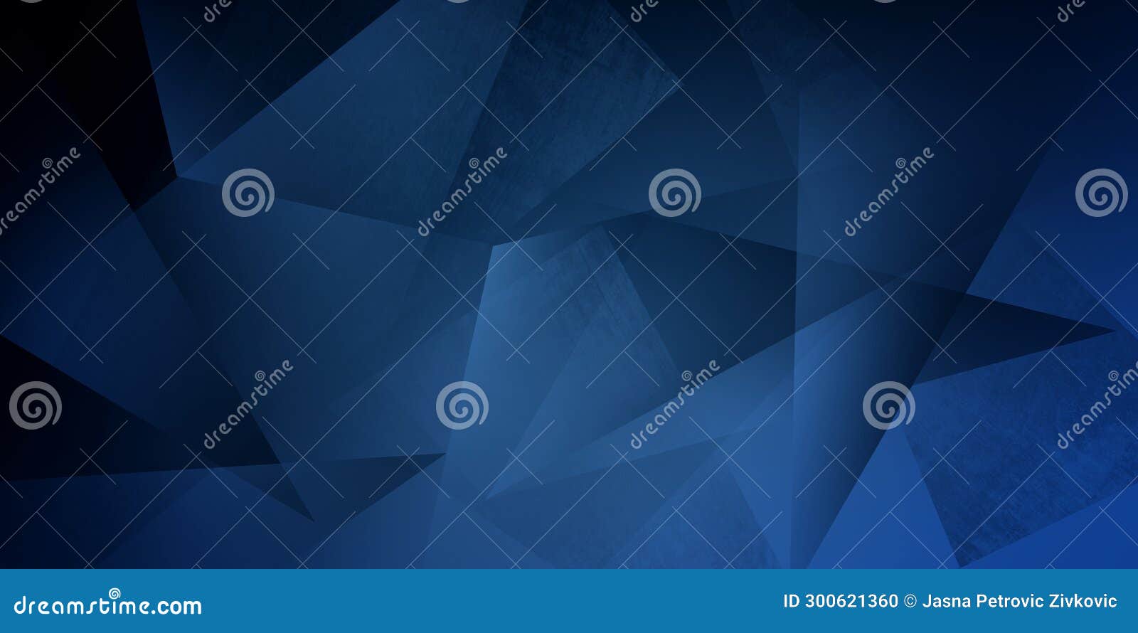 Abstract Blue Background Design with Triangle Blocks in Geometric ...