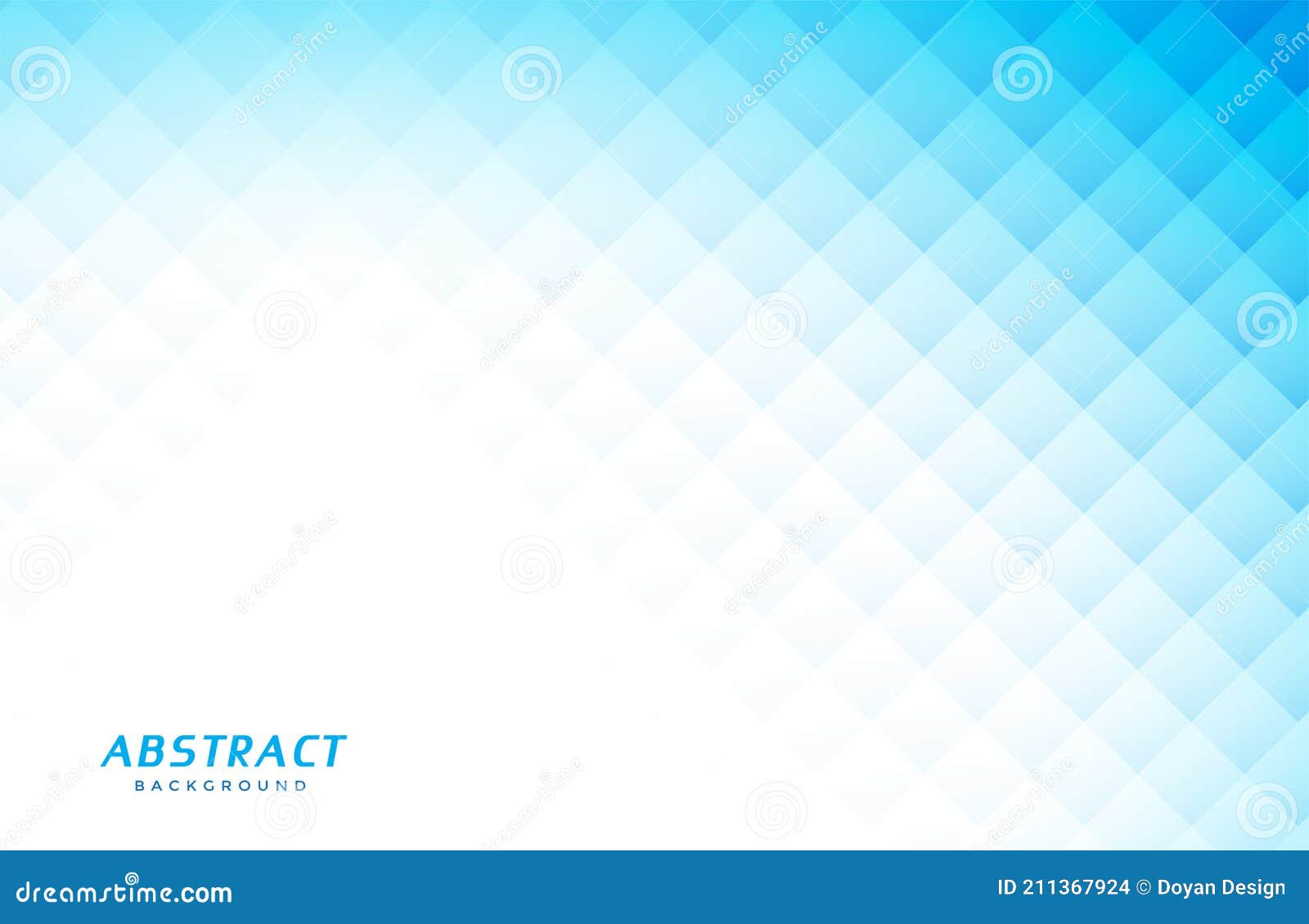 Abstract Blue Background with Diamond Shapes Stock Vector ...