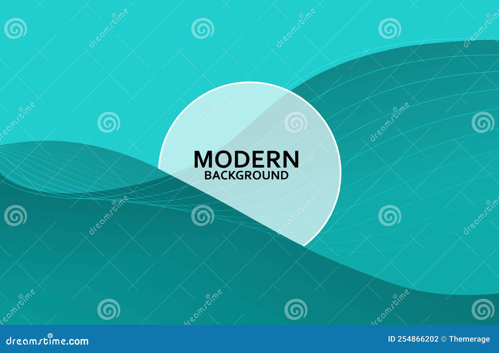 Abstract Blue Background with Elements of Lines and Waves in the ...