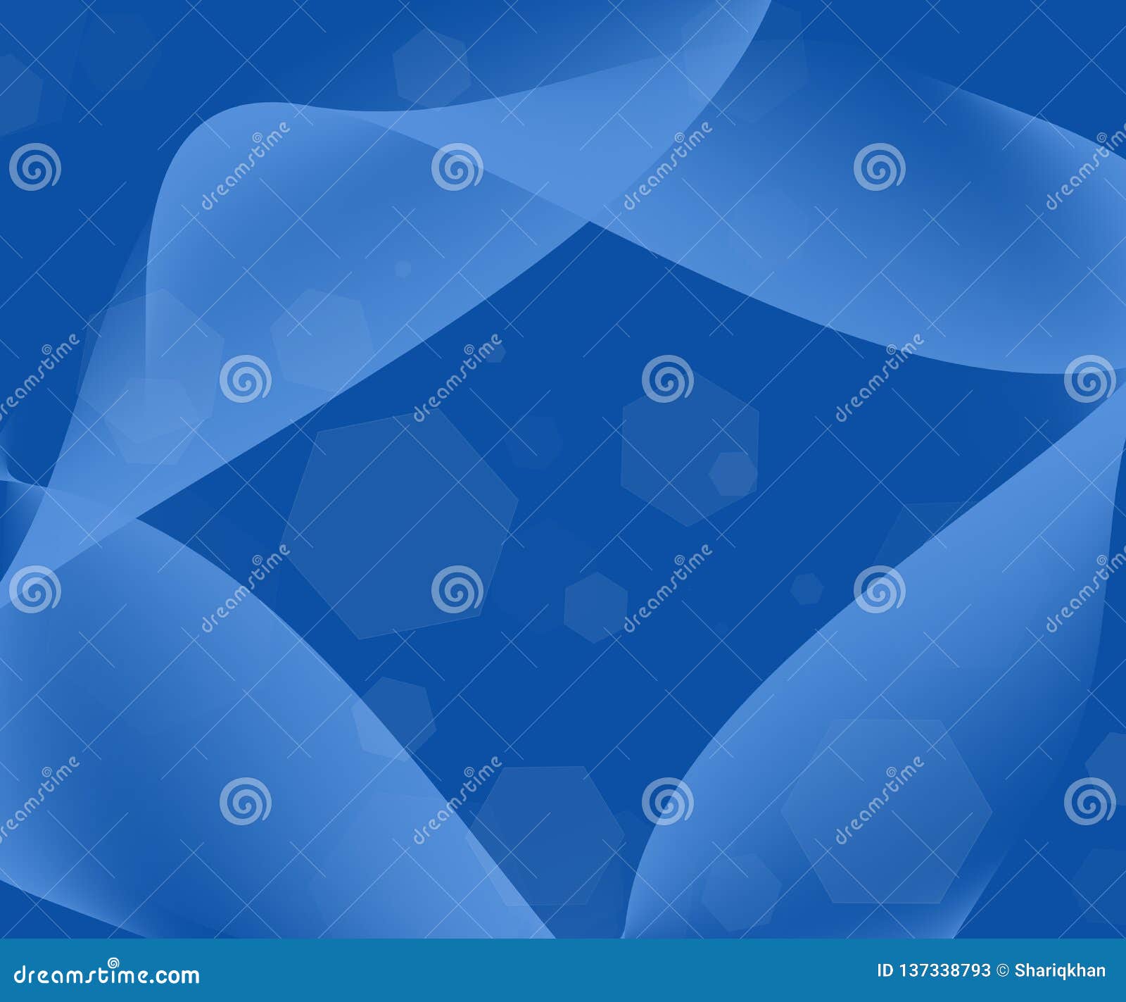 Abstract Blue Background with Flower Gradient Stock Illustration ...