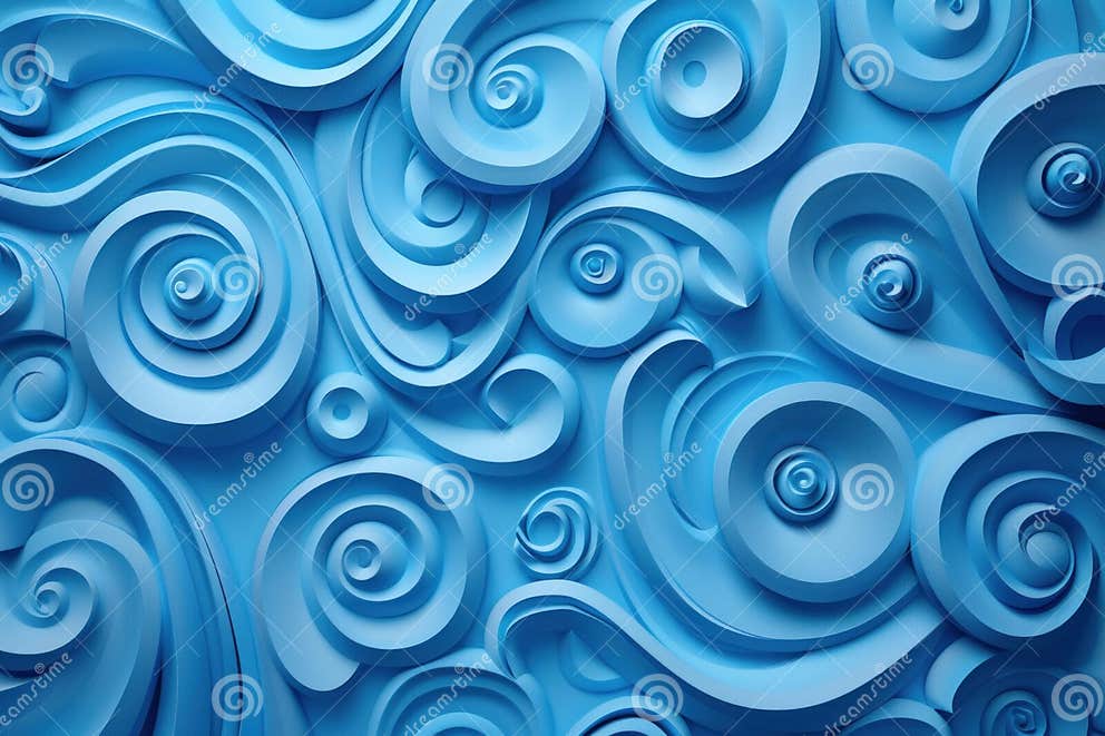 Intricate Scrollwork Forming a Seamless Pattern of Swirls Stock ...