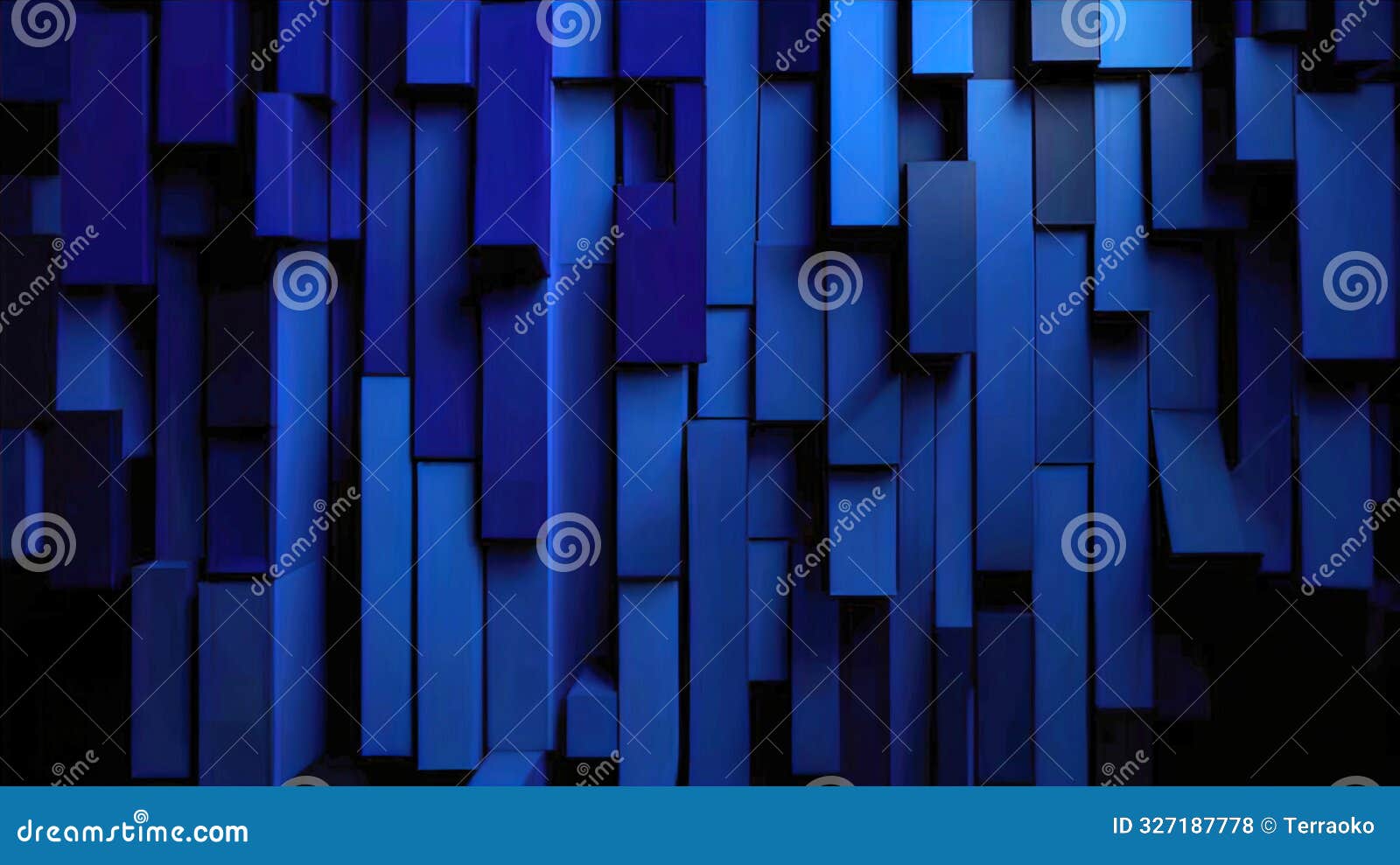 Abstract Blue Background for Flyer, Graphic Design with Rectangular ...