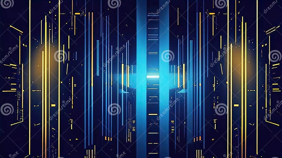 Abstract Blue Background for Flyer, Graphic Design with Rectangular ...