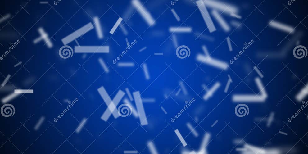 Abstract Blue Background with Flying Rectangular Shapes Stock Image ...