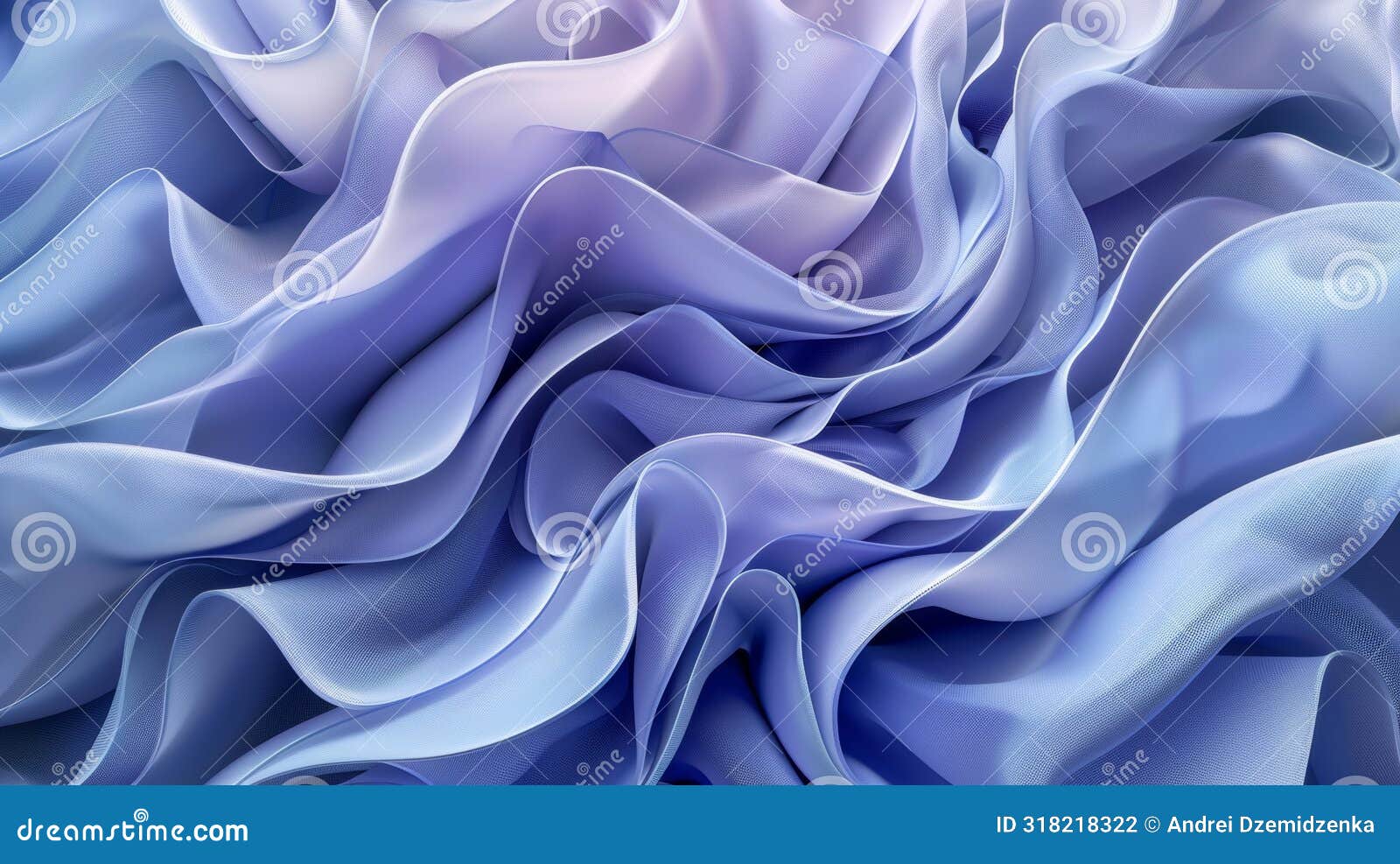 Abstract Blue Background with Folded Cloth Macro, Ruffled Wallpaper ...