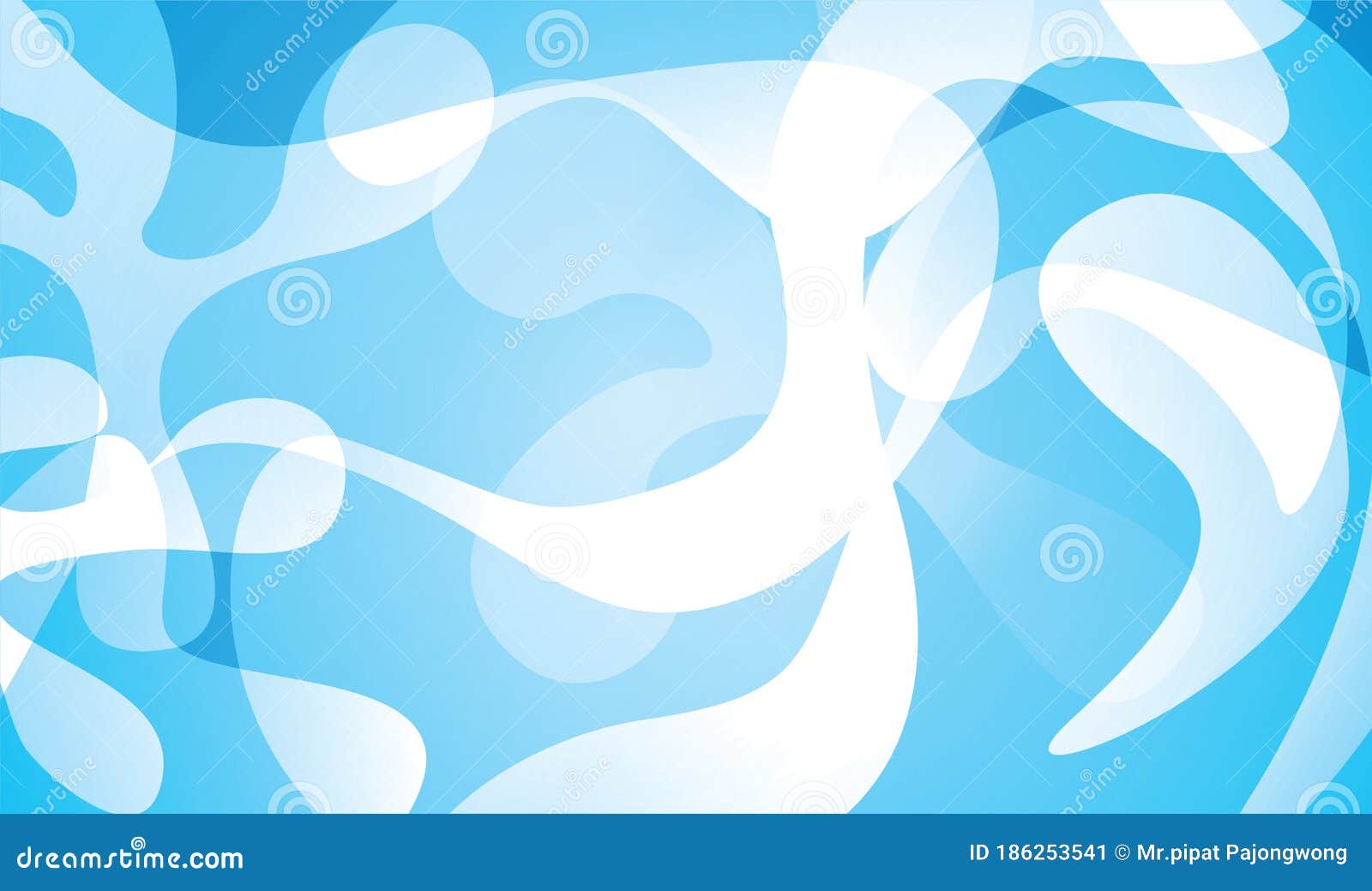 Abstract Blue Background, Freeform Shape, Vector Design Stock Vector ...