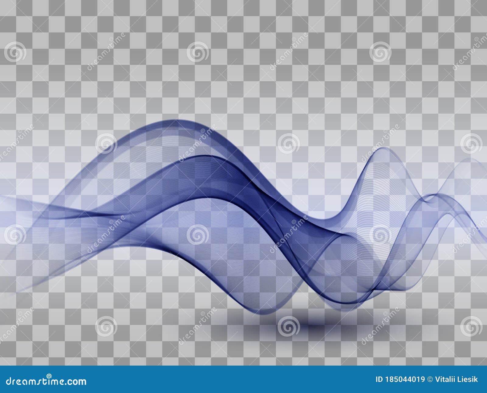 Abstract Blue Background, Futuristic Wavy Vector Illustration Eps10 ...