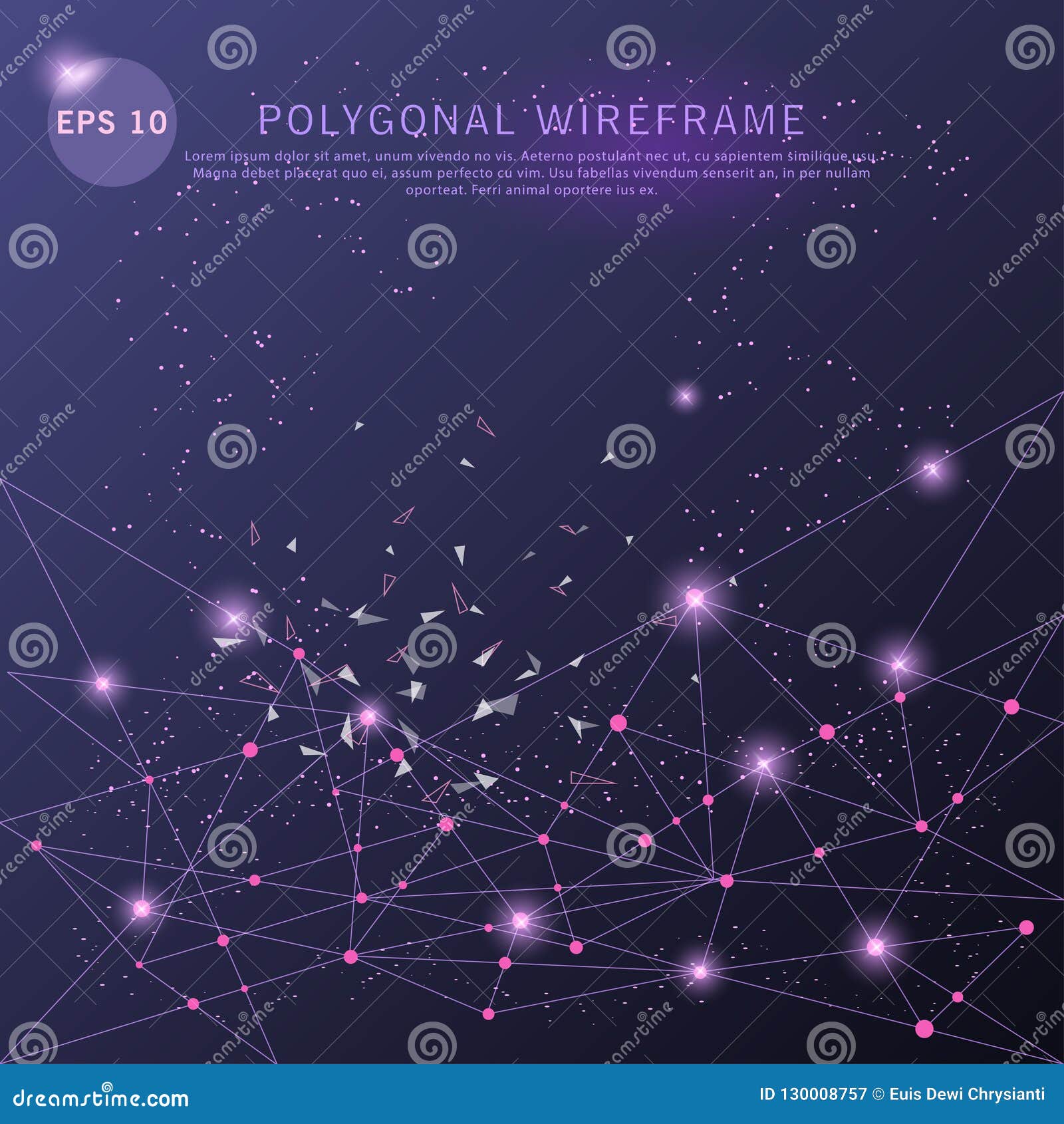 Abstract Blue Background Futuristic Wire Frame. Stock Vector ...