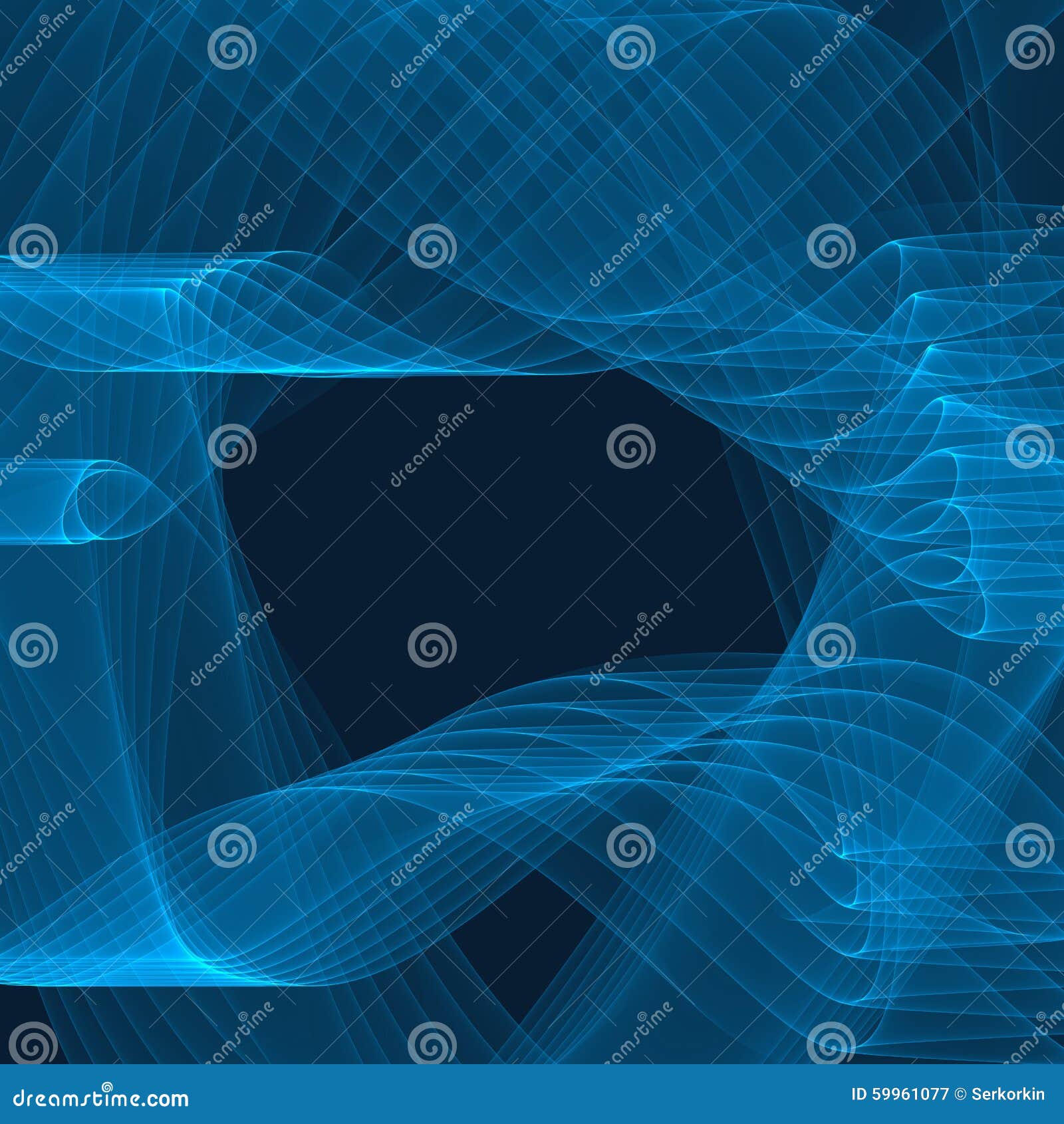 Abstract Blue Background. Geometric Pattern in Blue Colors. Blue Light ...