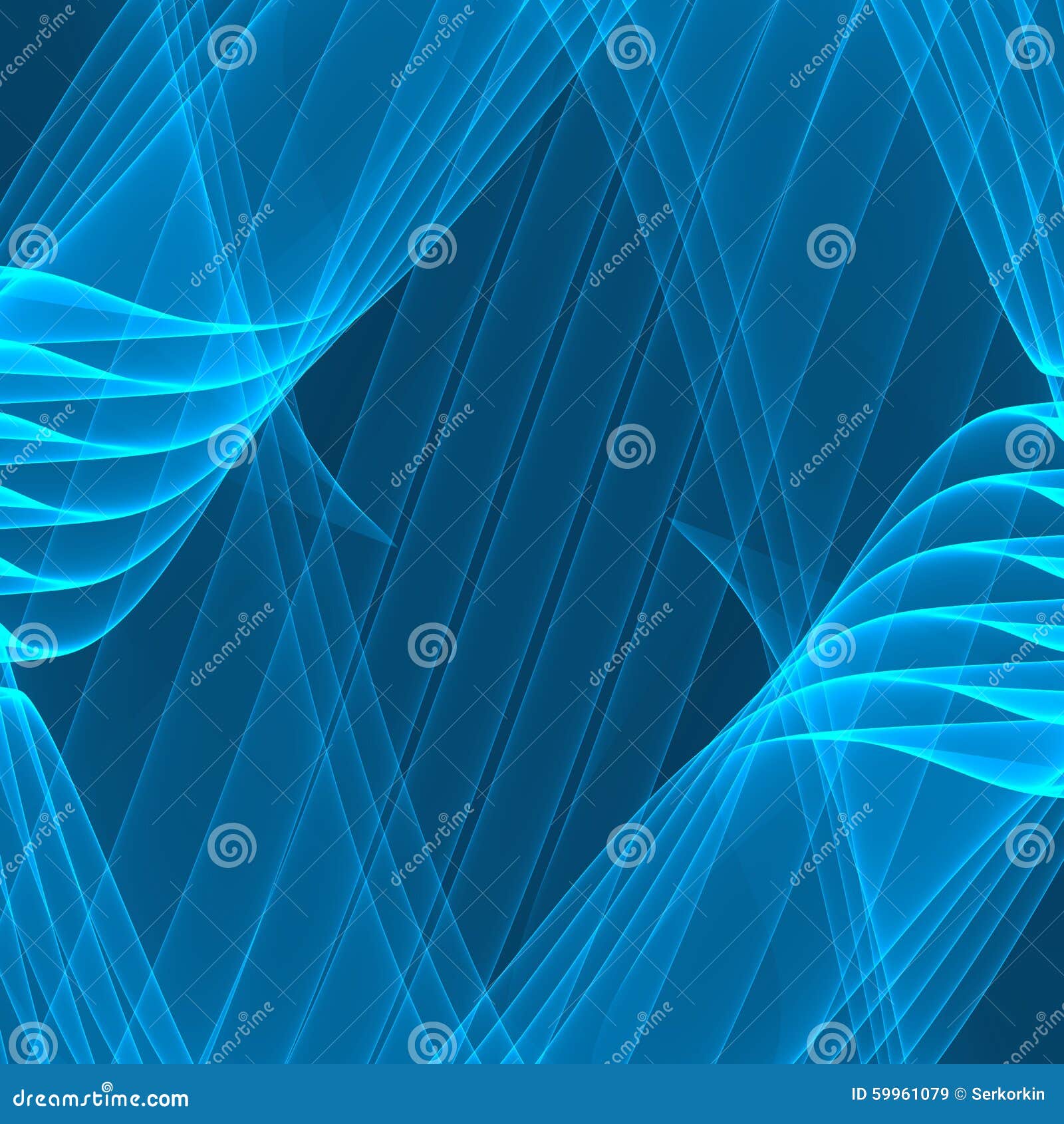 Abstract Blue Background. Geometric Pattern in Blue Colors. Blue Light ...