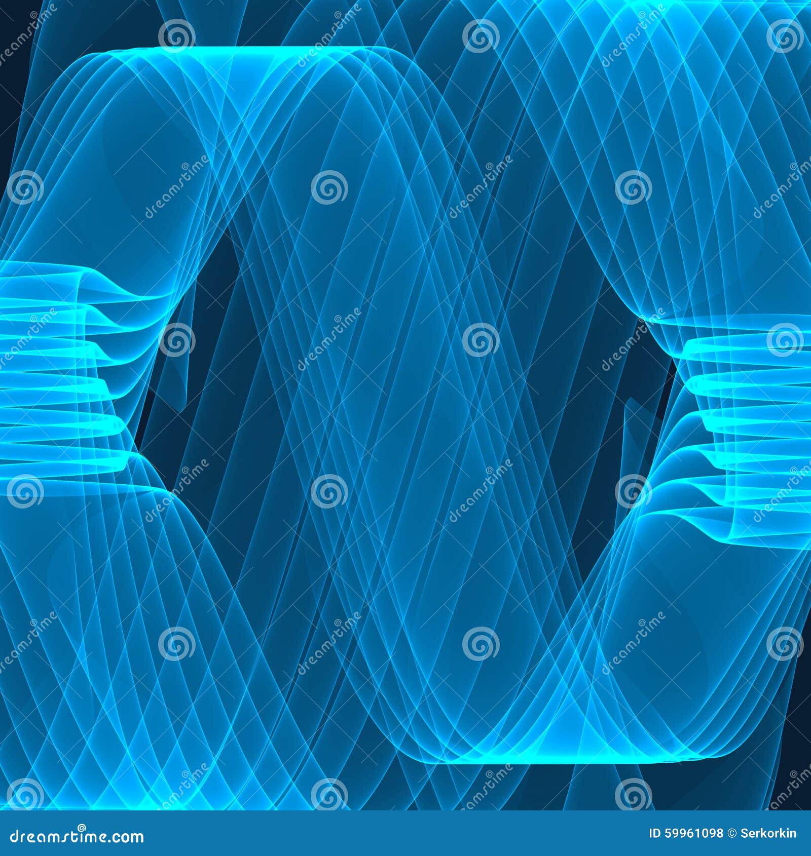 Abstract Blue Background. Geometric Pattern in Blue Colors. Blue Light ...