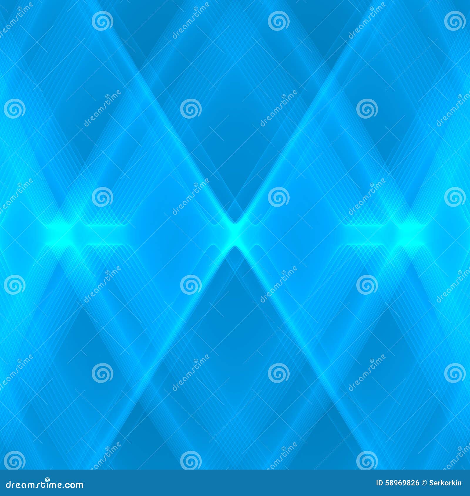 Abstract Blue Background. Geometric Pattern in Blue Colors. Blue Light ...