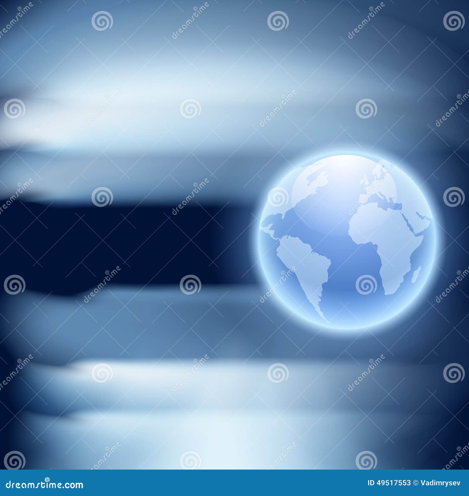 Abstract Blue Background with Globe Stock Vector - Illustration of ...