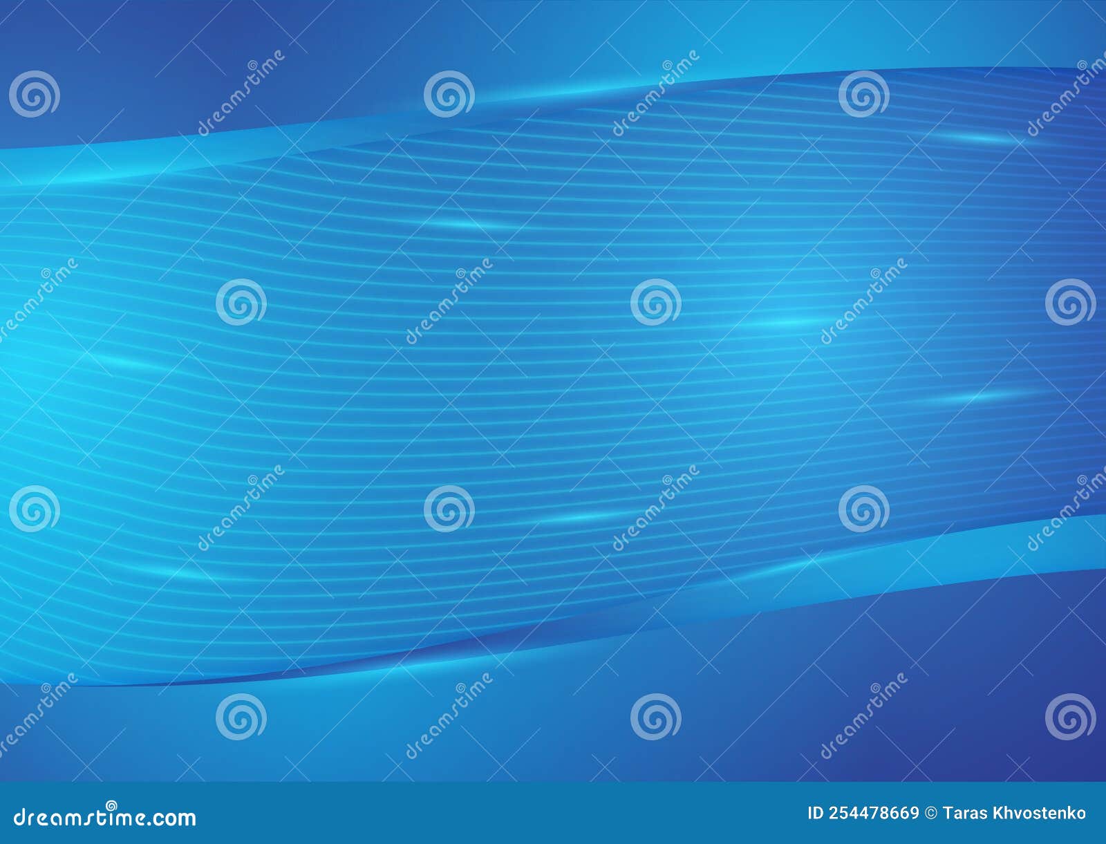 Abstract Blue Background with Wave Lines Stock Vector - Illustration of ...