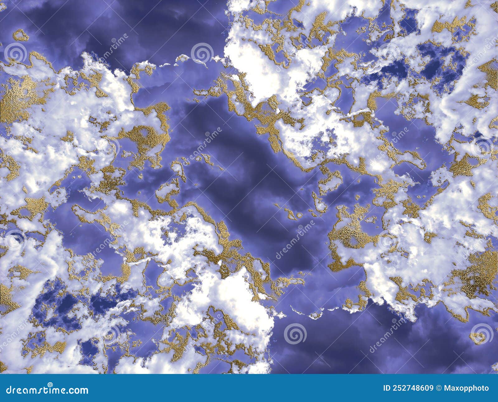 Abstract Blue Background with Gold Powder Stock Image - Image of liquid ...