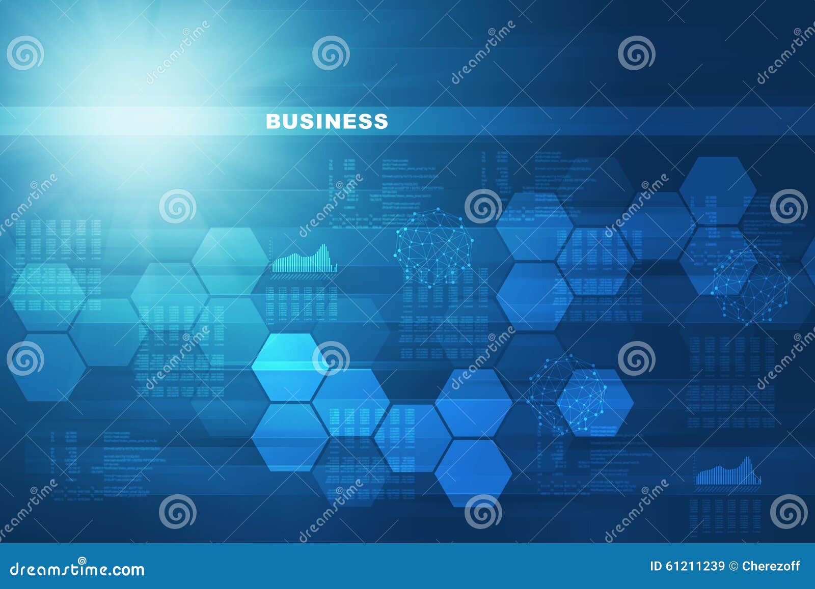 Abstract Blue Background with Graphs Stock Image - Image of line, blue ...