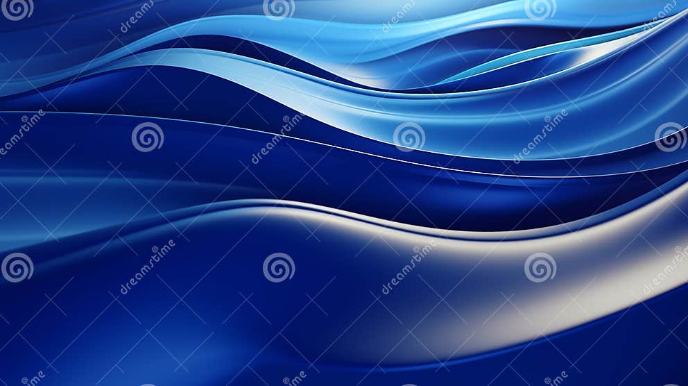 Abstract Blue Background with Gray 3d Rendering Stock Illustration ...