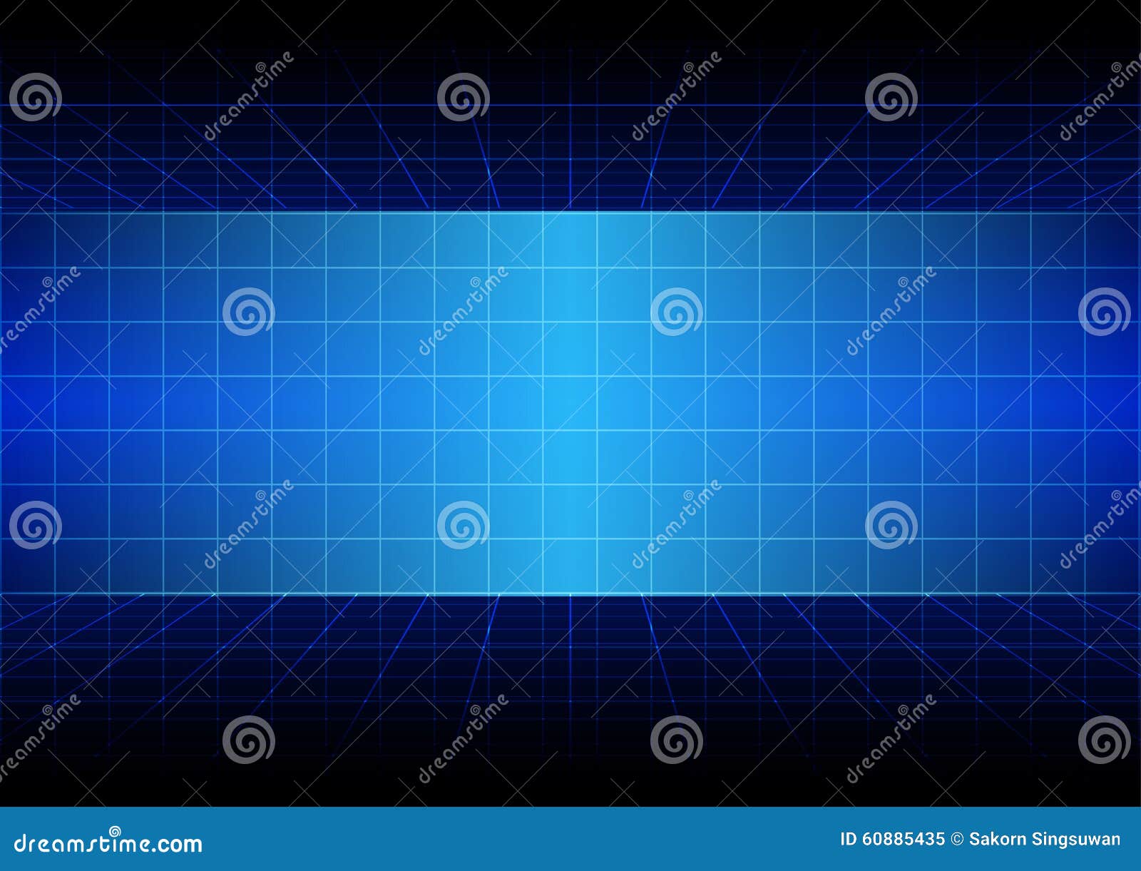 Abstract Blue Background with Grid Design. Illustration Stock Vector ...