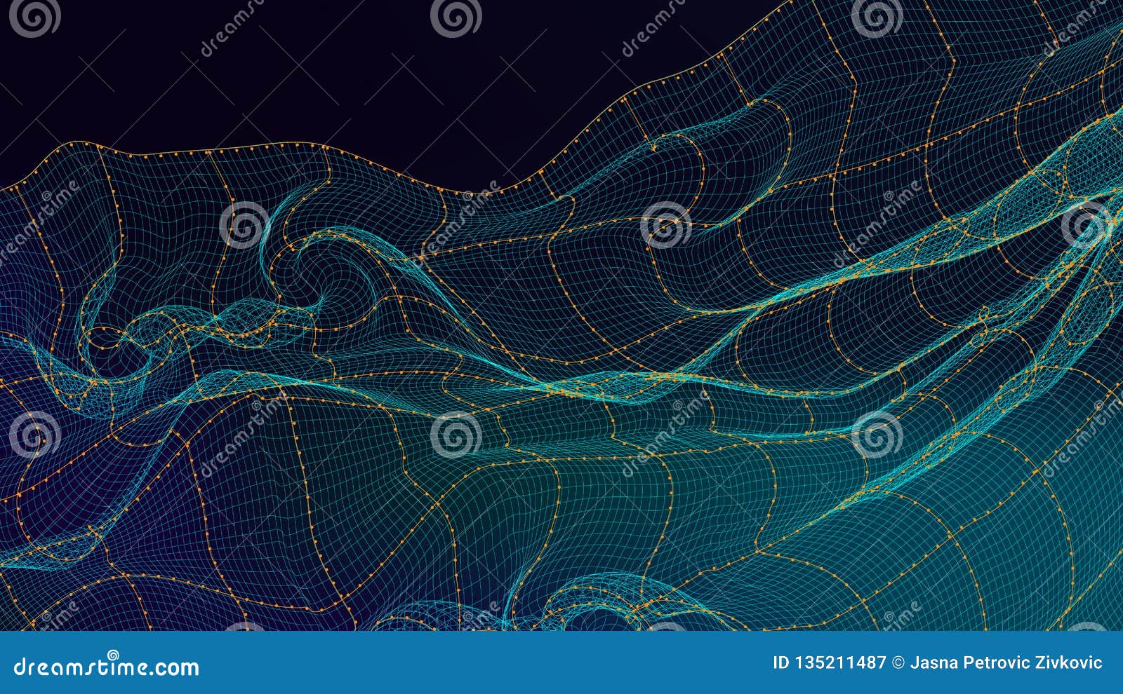 Abstract Blue Background. Grid, Lines and Gradients Stock Image - Image ...