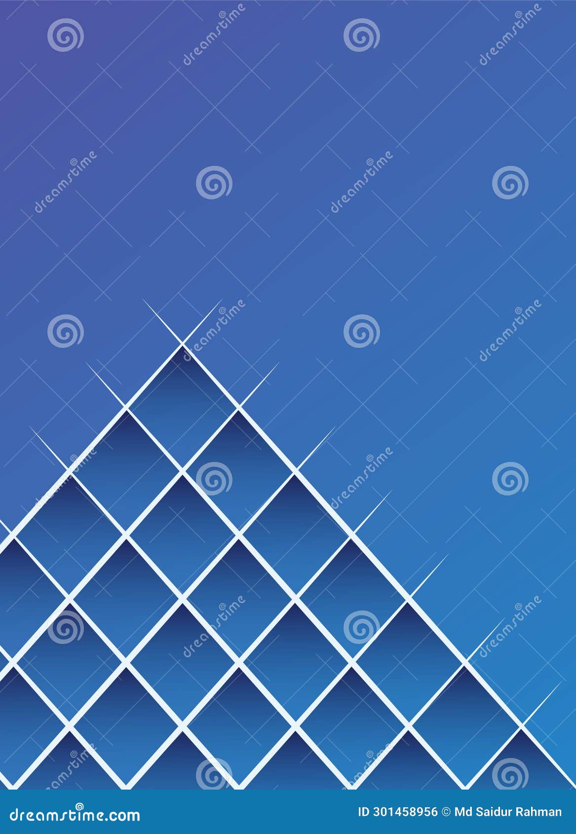 Abstract Blue Background with a Grid Pattern Vector Design, Modern ...