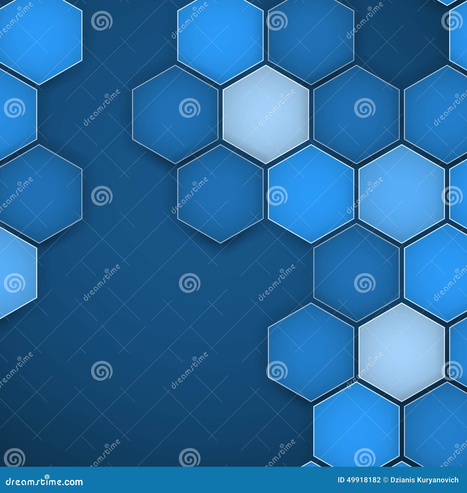 Abstract Blue Background Hexagon. Vector Illustration Stock Vector ...