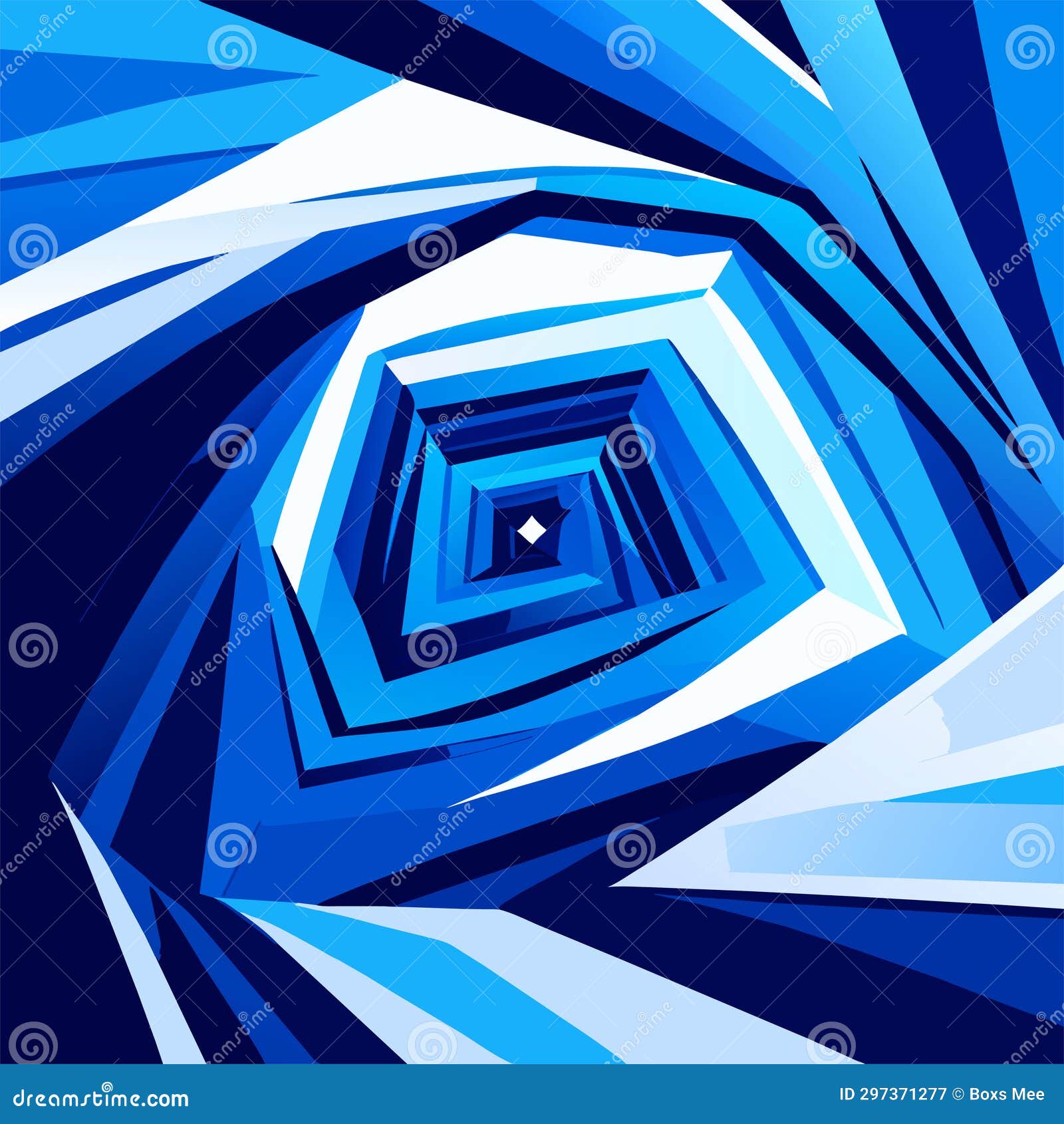 Abstract Blue Background with a Hole in the Center. Vector Illustration ...