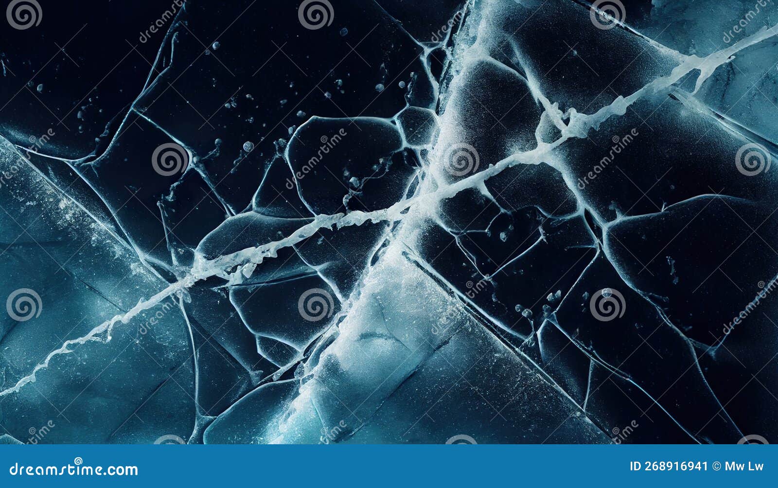 Abstract Blue Background with Ice Stock Illustration - Illustration of ...