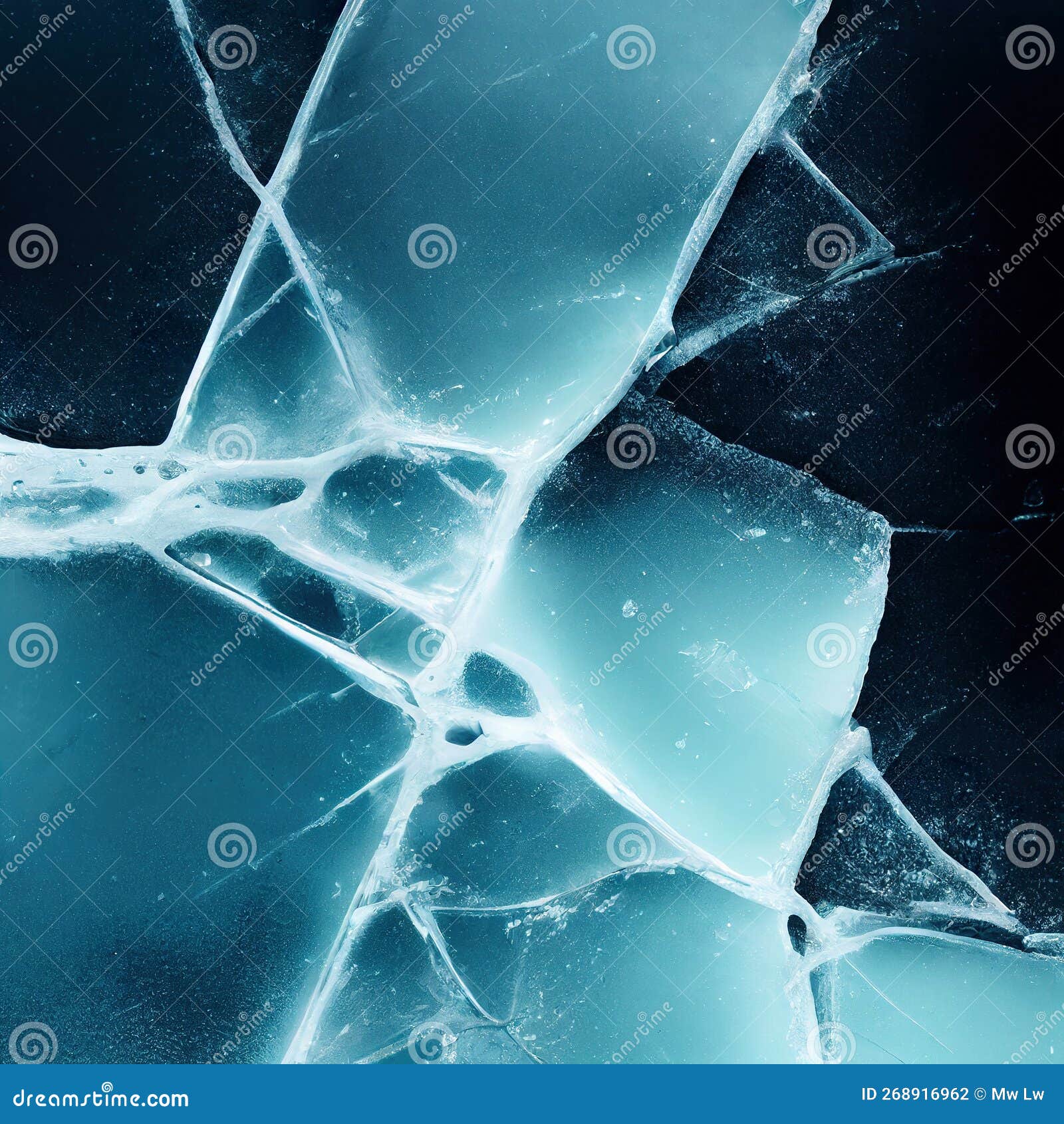 Abstract Blue Background with Ice Stock Illustration - Illustration of ...