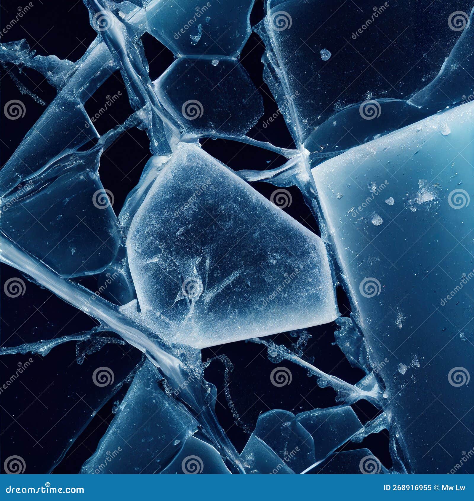 Abstract Blue Background with Ice Stock Illustration - Illustration of ...
