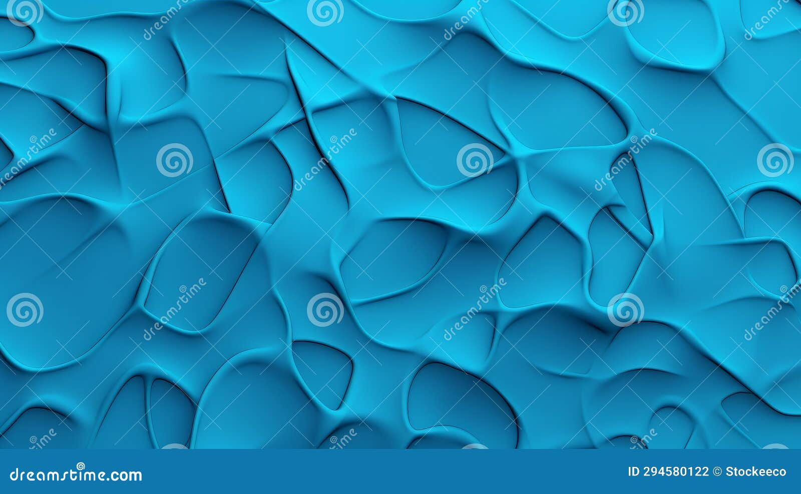Abstract Blue Background with Irregular Curvilinear Forms Stock ...