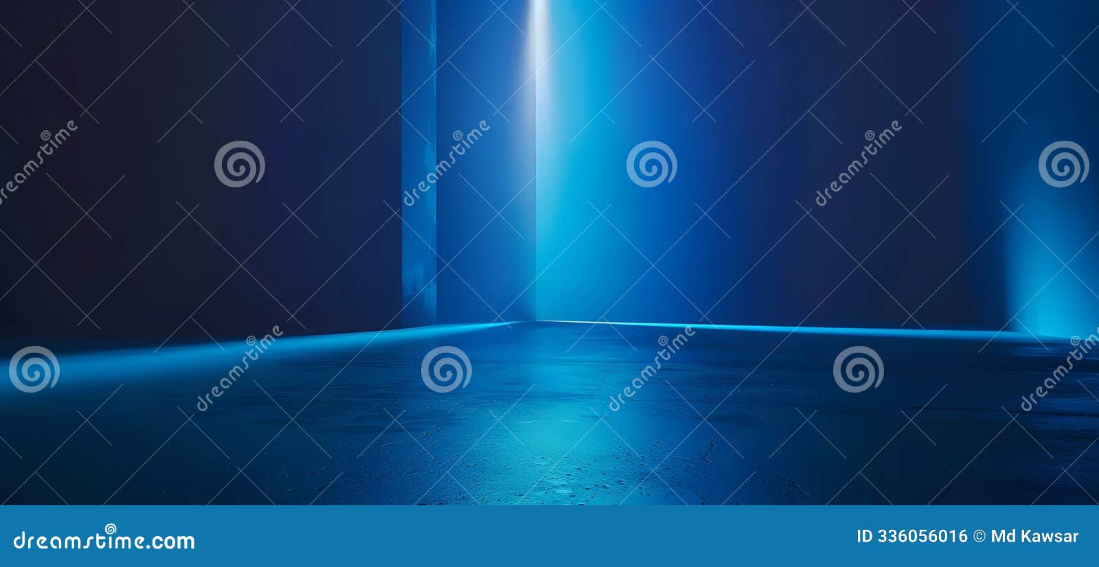 Abstract Blue Light Beam Background Stock Illustration - Illustration ...