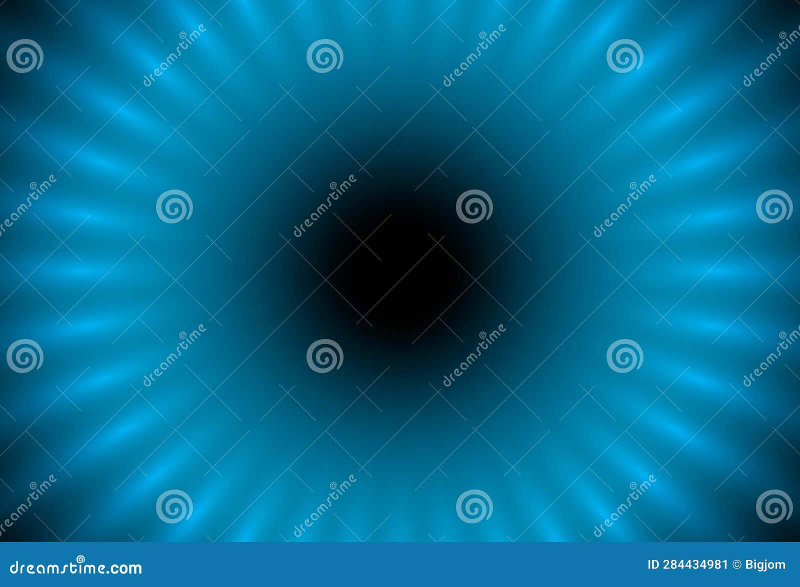 Abstract Blue Background. Light Color Trails. Black Hole Stock Vector ...