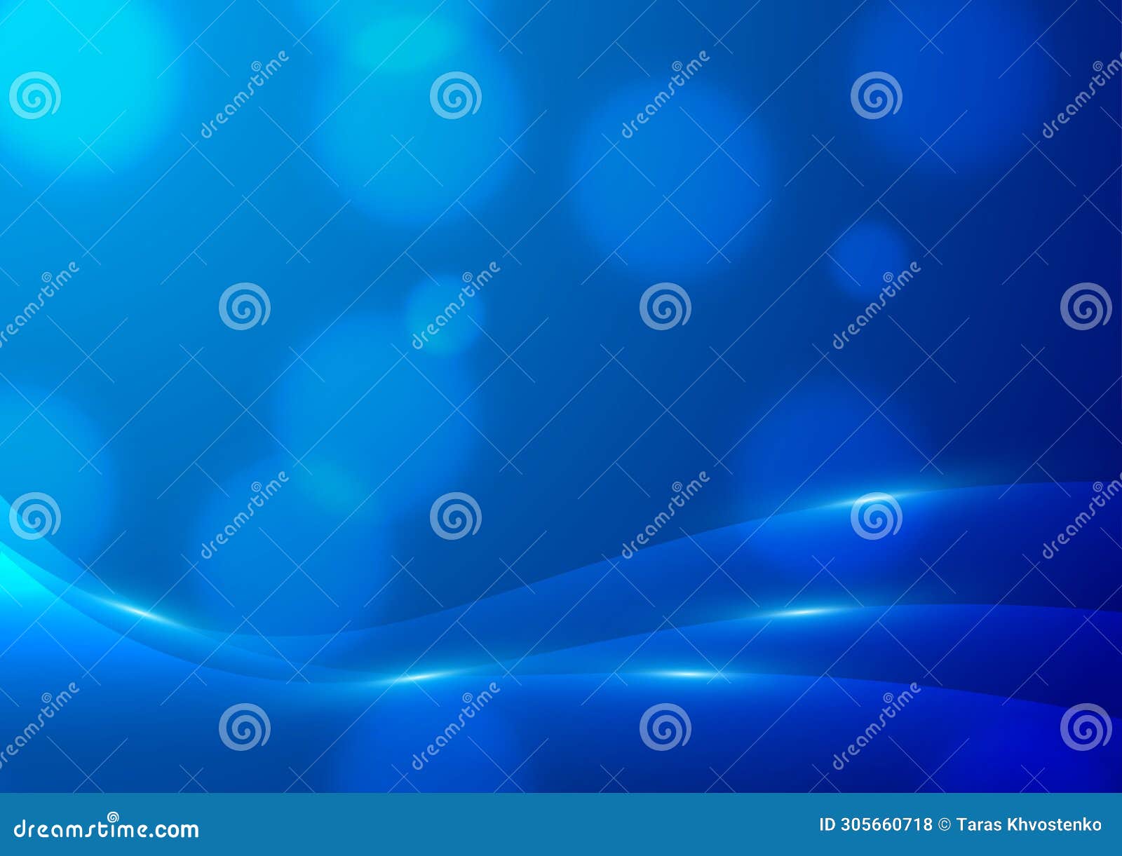 Abstract Blue Background with Light Effects Stock Illustration ...