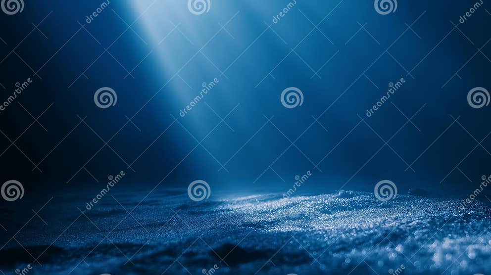 Abstract Blue Background with Light Rays and Bokeh. 3D Rendering Stock ...