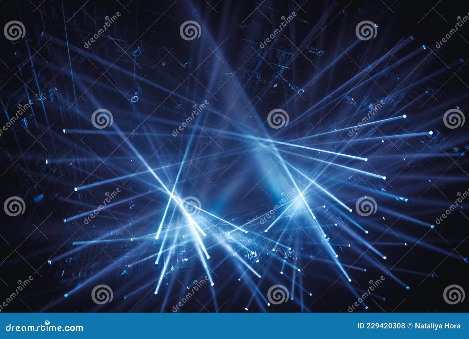 Abstract Background of Light Show Stock Photo - Image of backdrop, blue ...