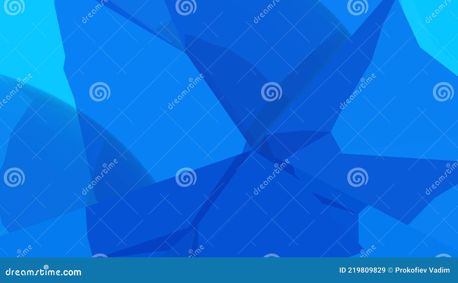 Abstract Blue Background of Lines, Polygons and Triangles. Stock ...