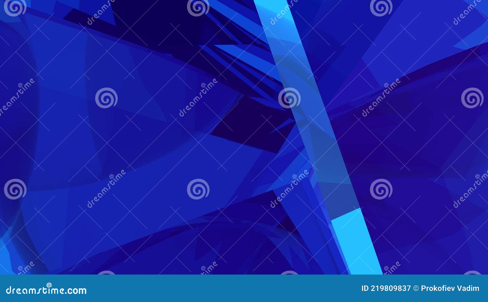Abstract Blue Background of Lines, Polygons and Triangles. Stock ...