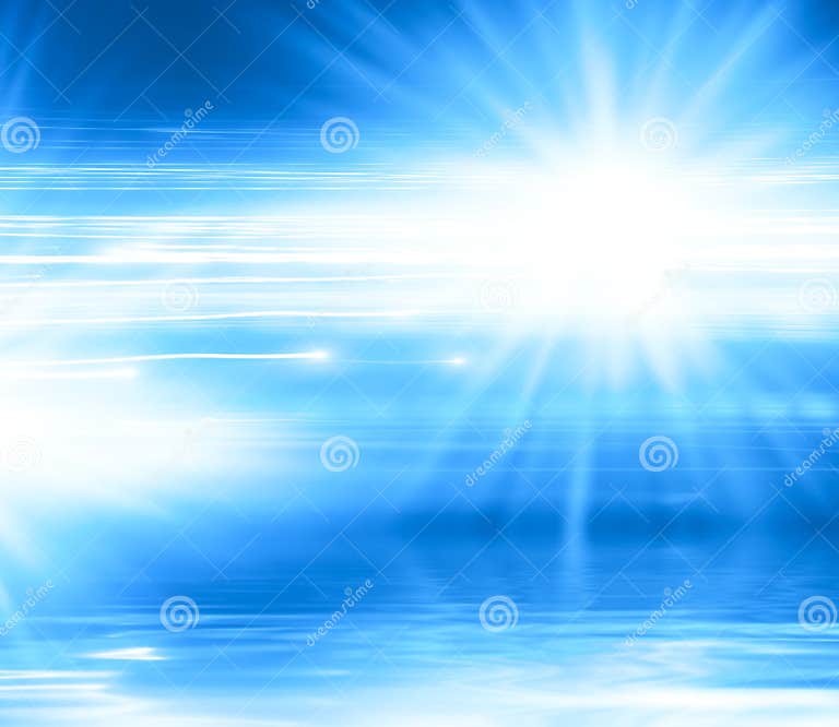 Abstract Blue Background with Lines and Rays Stock Illustration ...