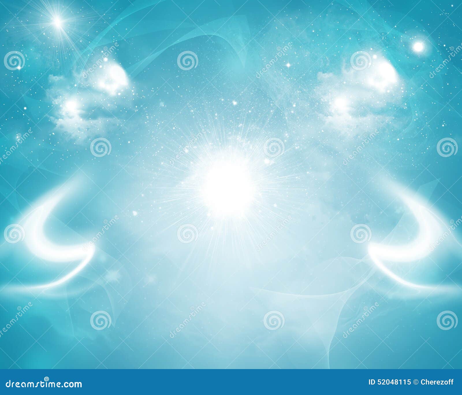 Abstract Blue Background is Magic Sky Stock Illustration - Illustration ...