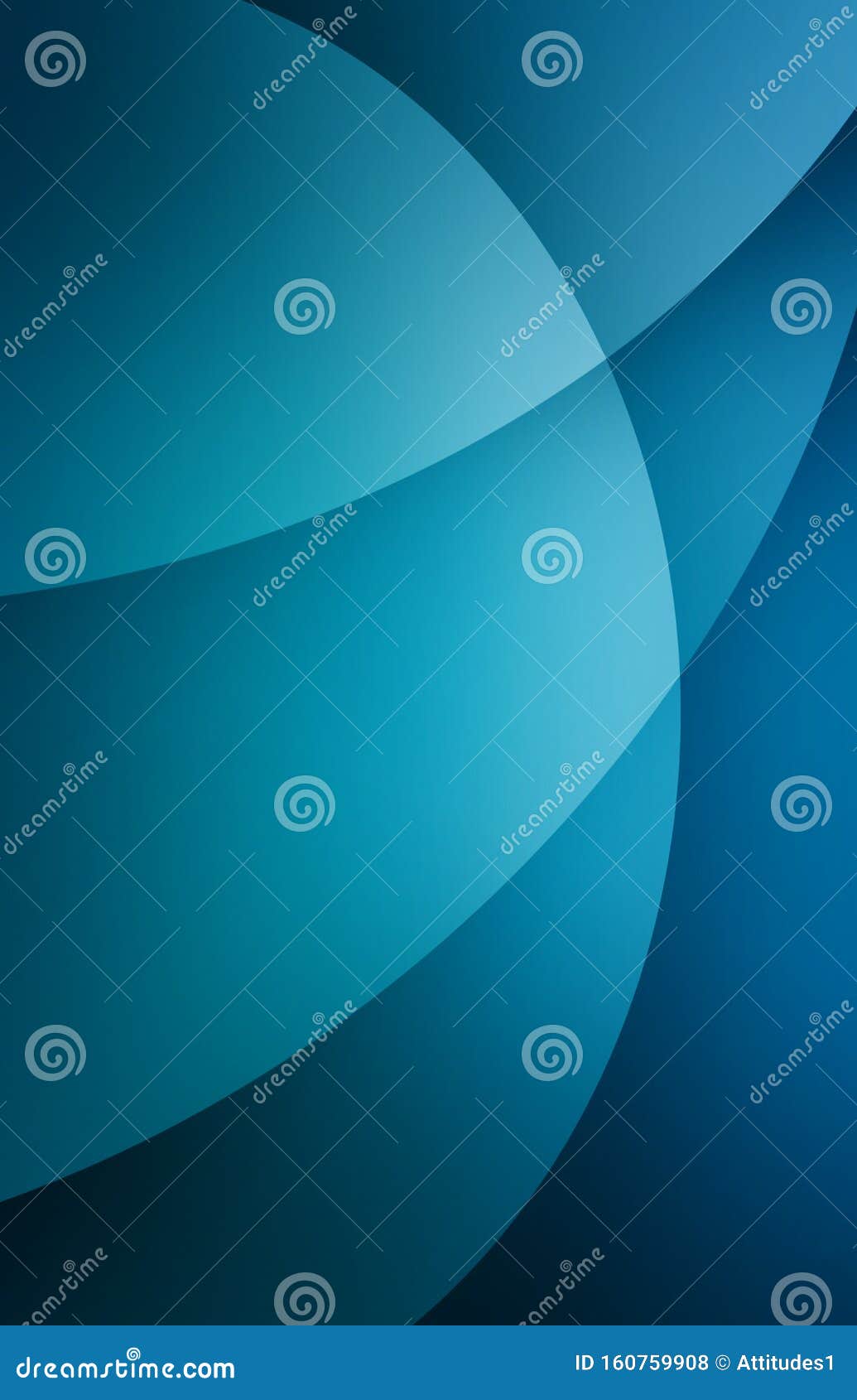 Abstract Blue Background with Modern Pattern of Circles Layered in ...