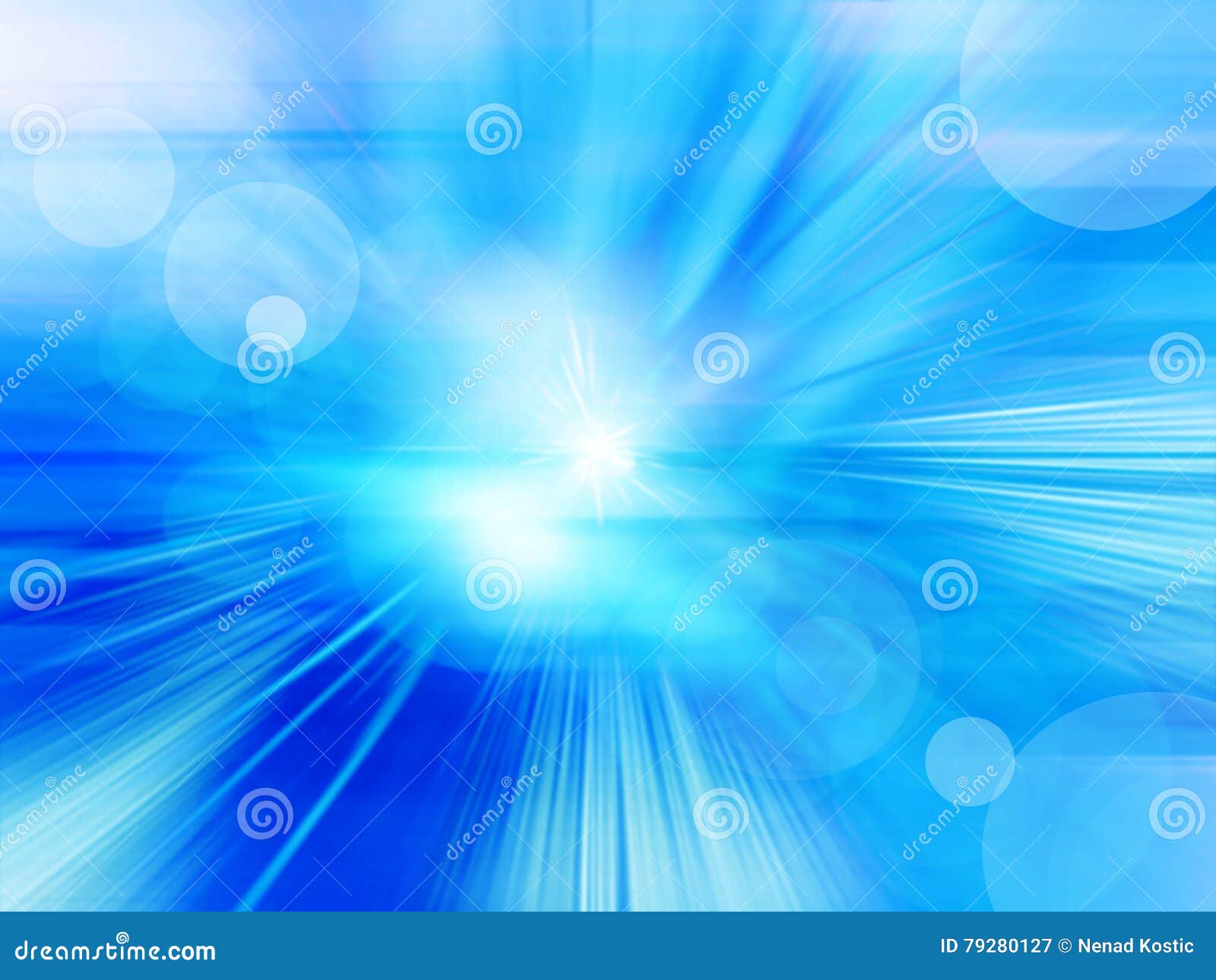 Abstract Blue Background in Motion Blur Stock Illustration ...