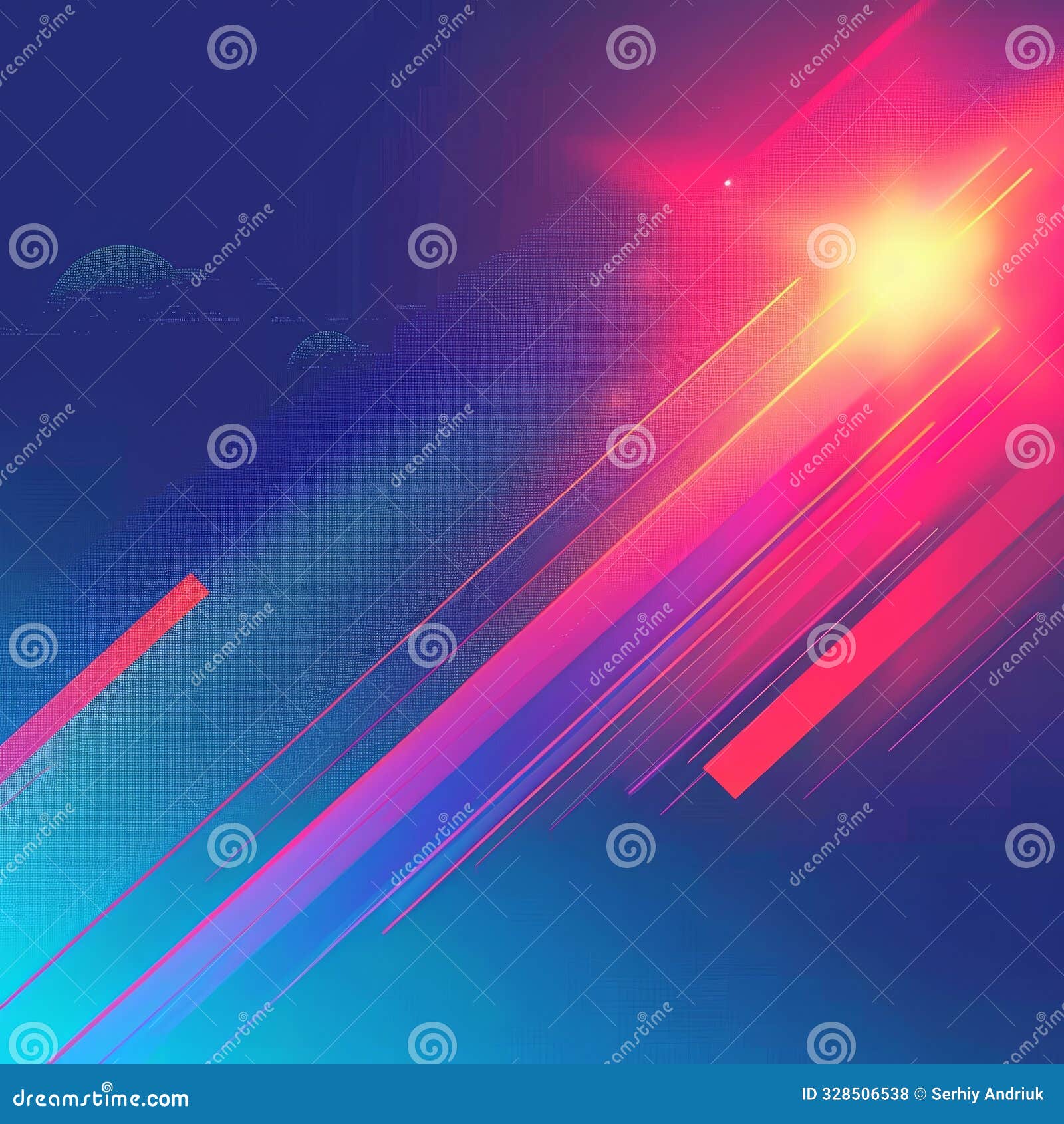 Abstract Blue Background with Neon Stripes. Vector Illustration. Eps 10 ...