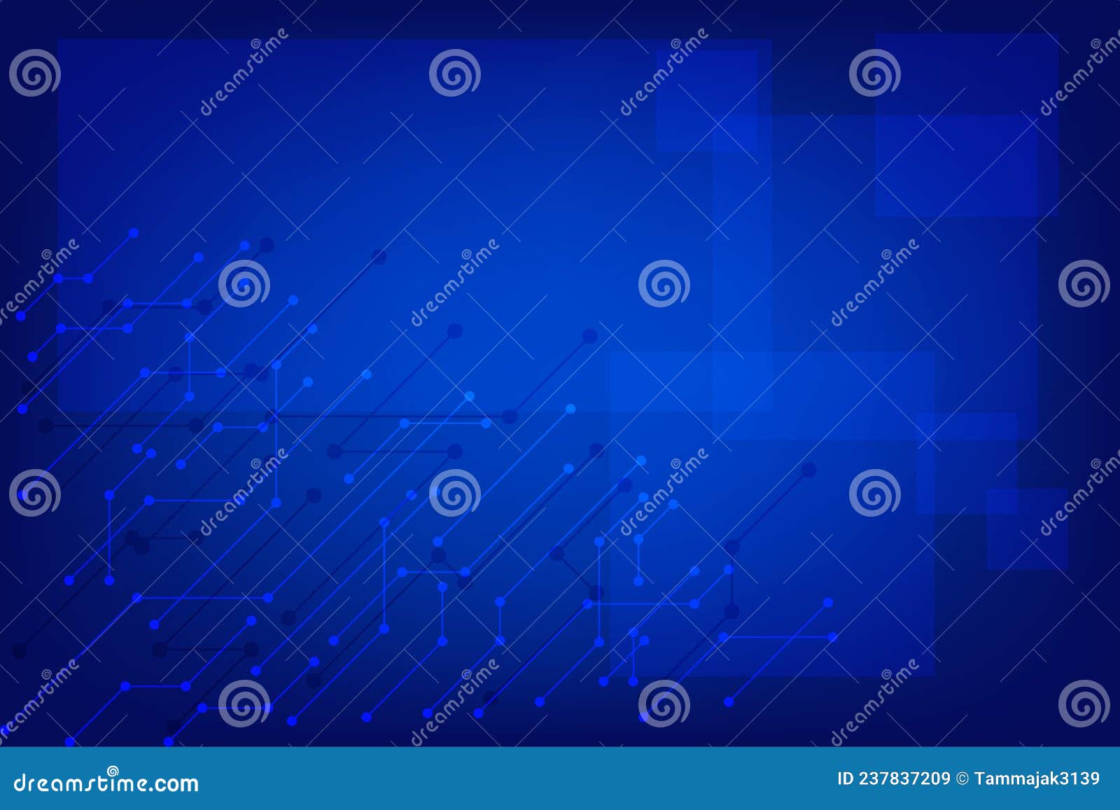 Abstract Blue Background of Network and Communication. Stock ...