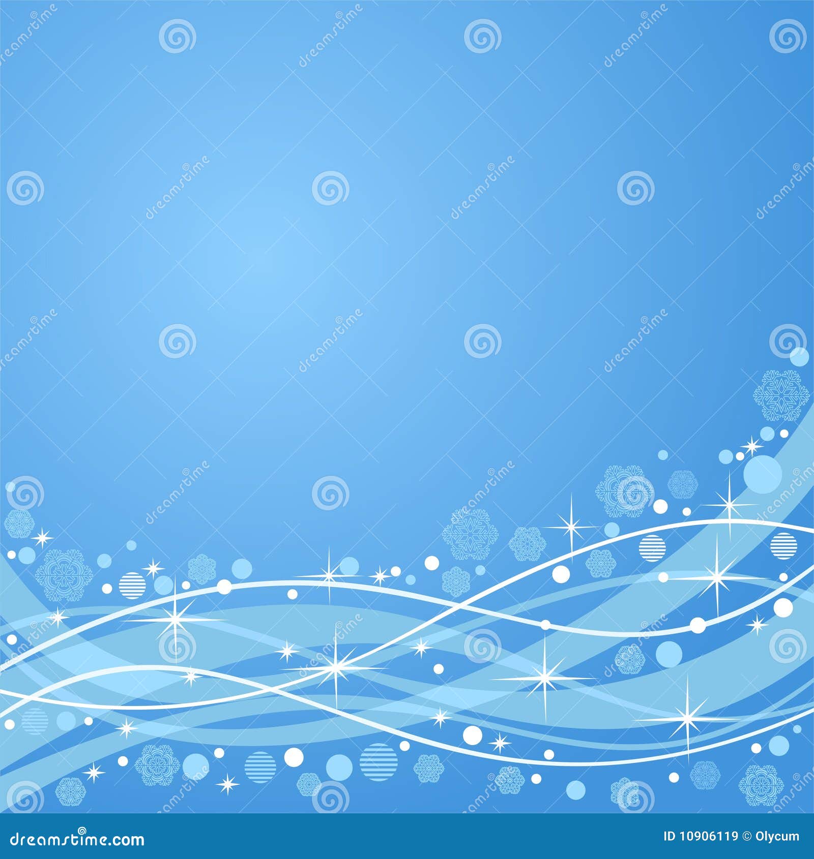Abstract Blue Background on a New Year S Theme Stock Vector ...