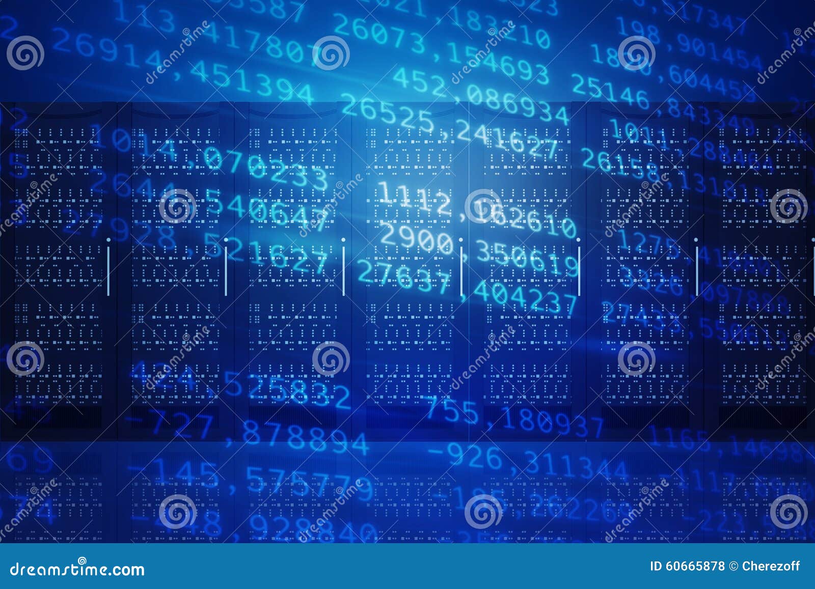 Abstract Blue Background With Numbers Royalty-Free Stock Image ...