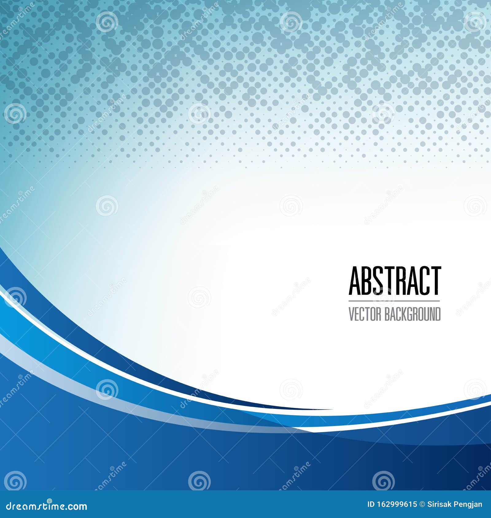 Abstract Blue Background with Place for Text Vector Stock Vector ...