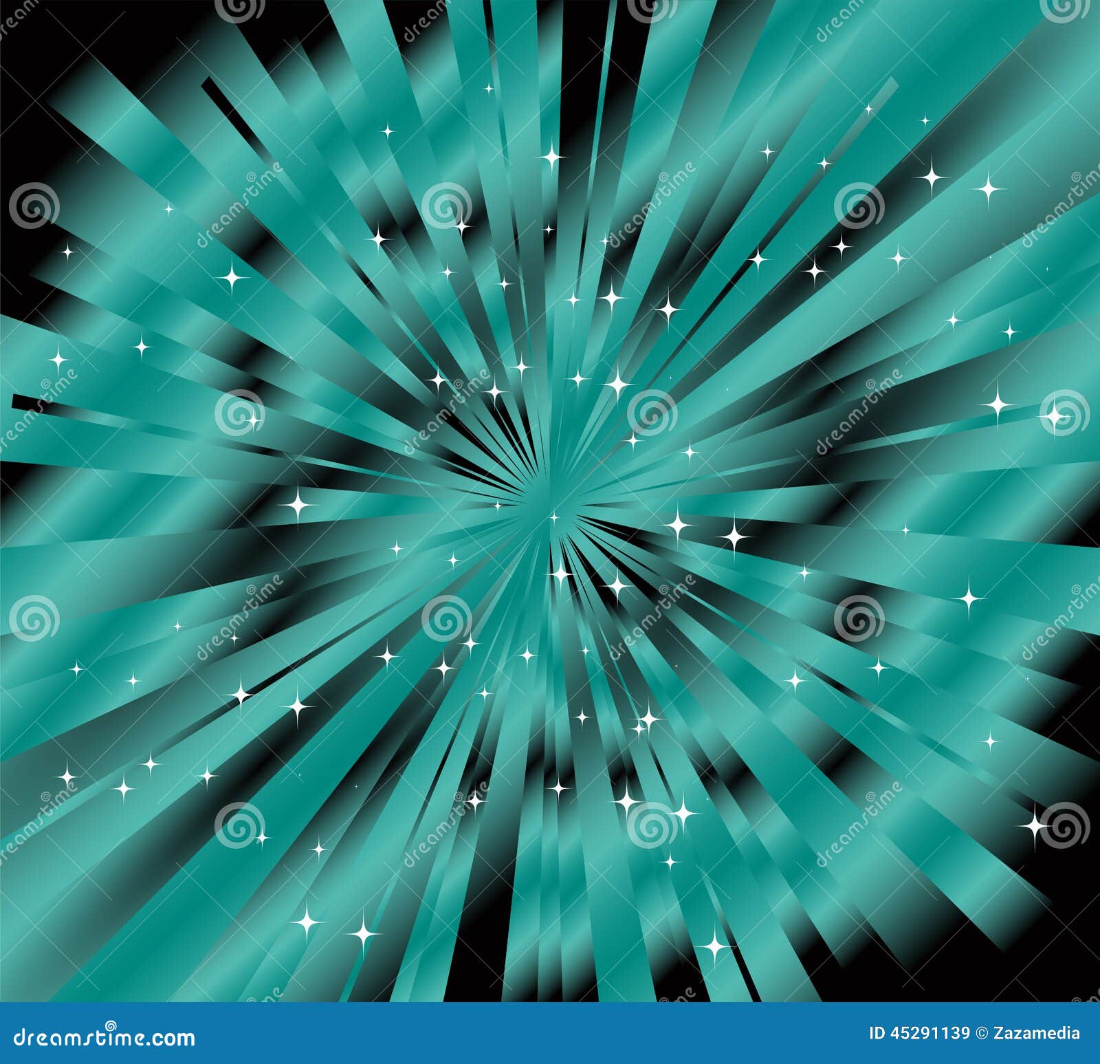 Abstract Blue Background Ray and Star Stock Illustration - Illustration ...