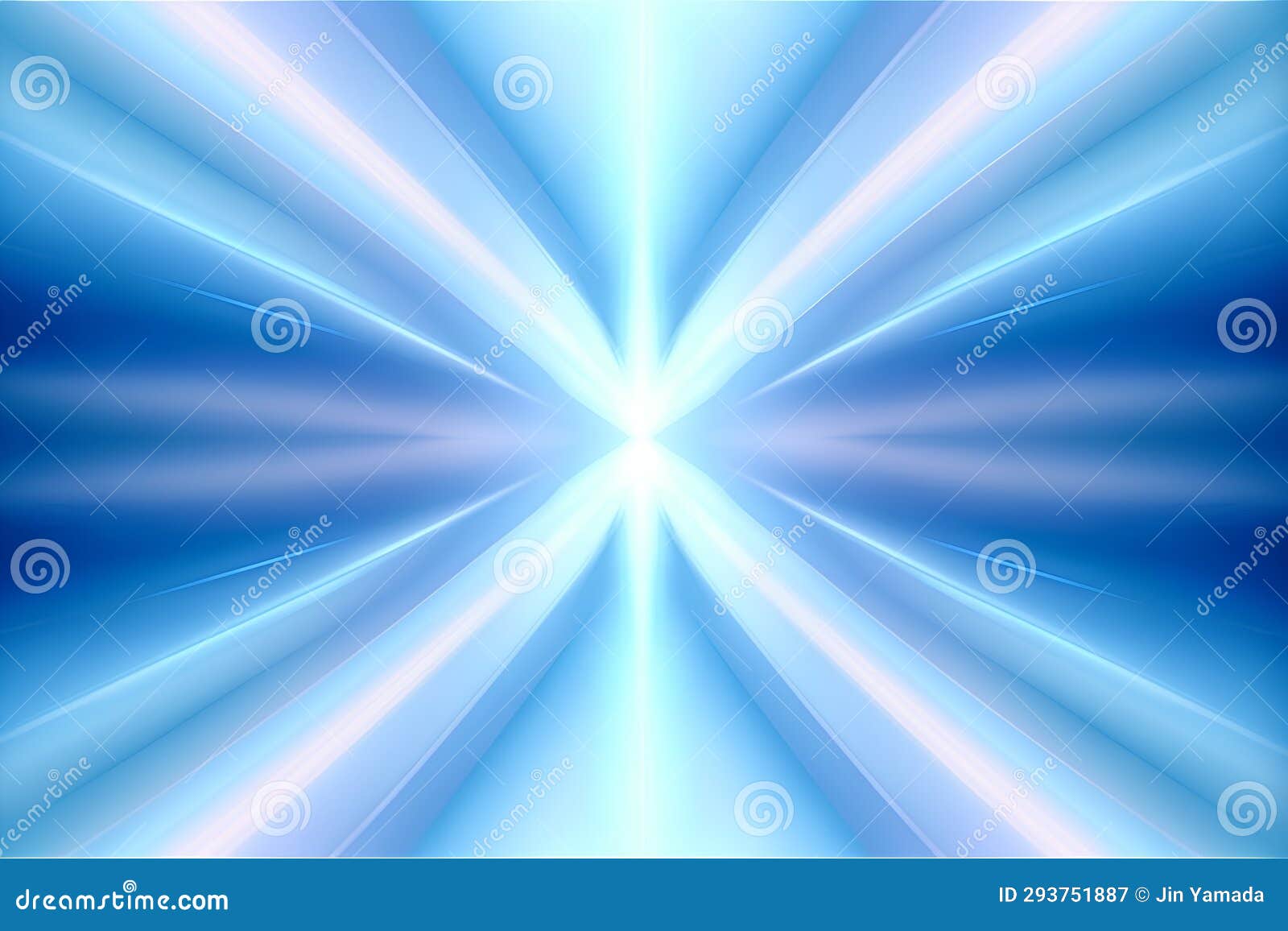 Abstract Blue Background with Rays of Light. Vector Illustration for ...