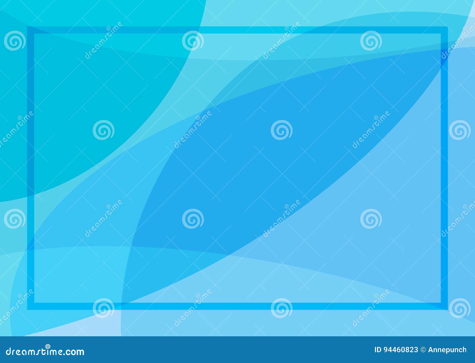 Abstract Blue Background. Rectangular Horizontal Template for Design ...