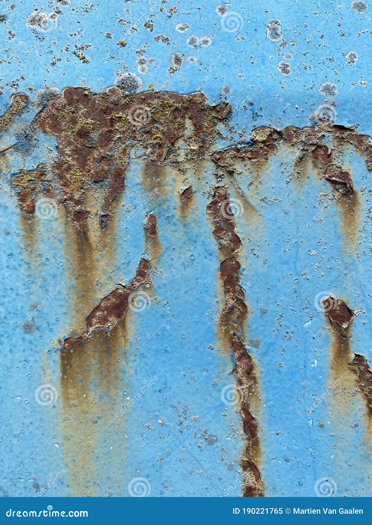 Abstract Blue Background with Rust. Stock Image - Image of damaged ...